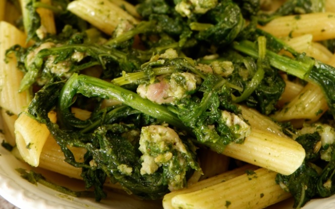 Mostarda refogada com massa - Receita de Vovó