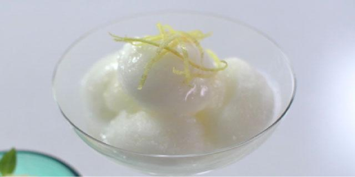 Receita de Sorbet de limão - Receita de Vovó